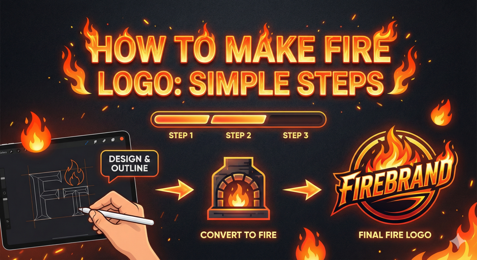 How To Create Fire Text For Logos & Branding (Step-by-Step Guide)
