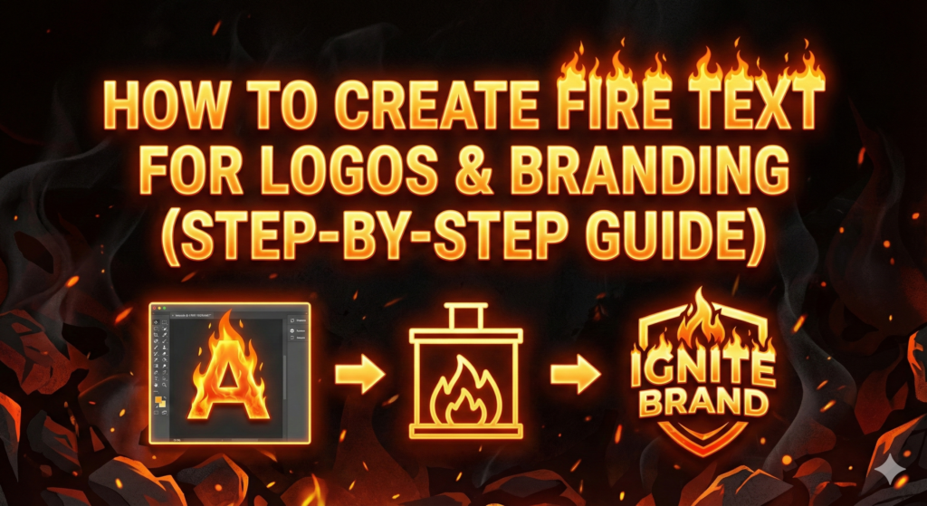 How To Create Fire Text For Logos & Branding (Step-by-Step Guide)