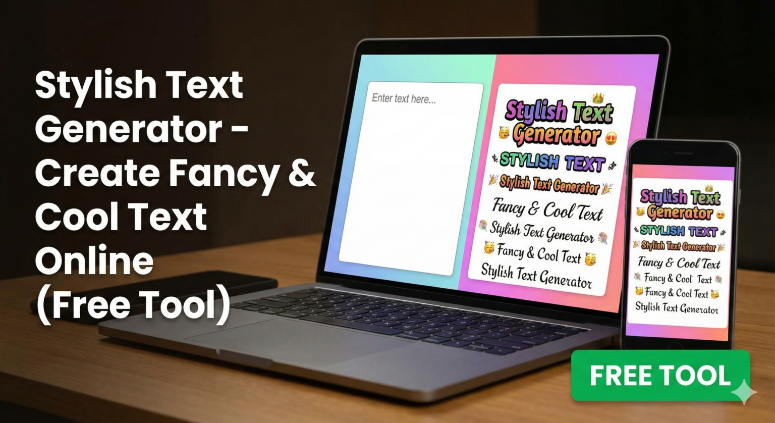 Stylish Text Generator | Create Fancy & Cool Text Online (Free Tool)